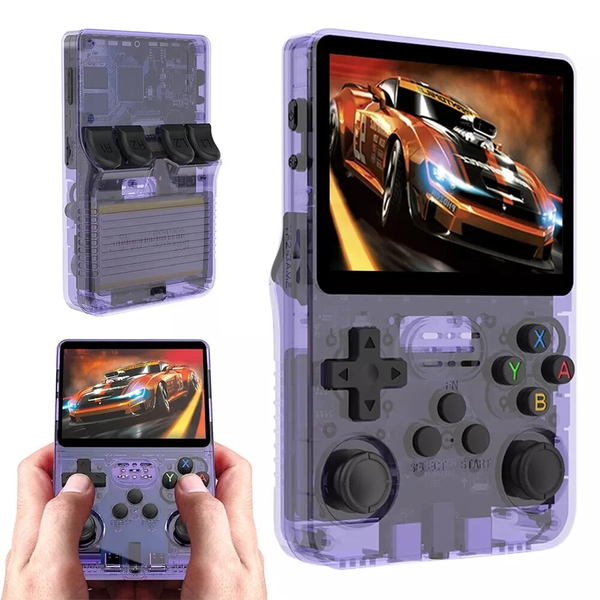 Handheld Game Console with Game Card - Purple - Buy Kiwi Direct