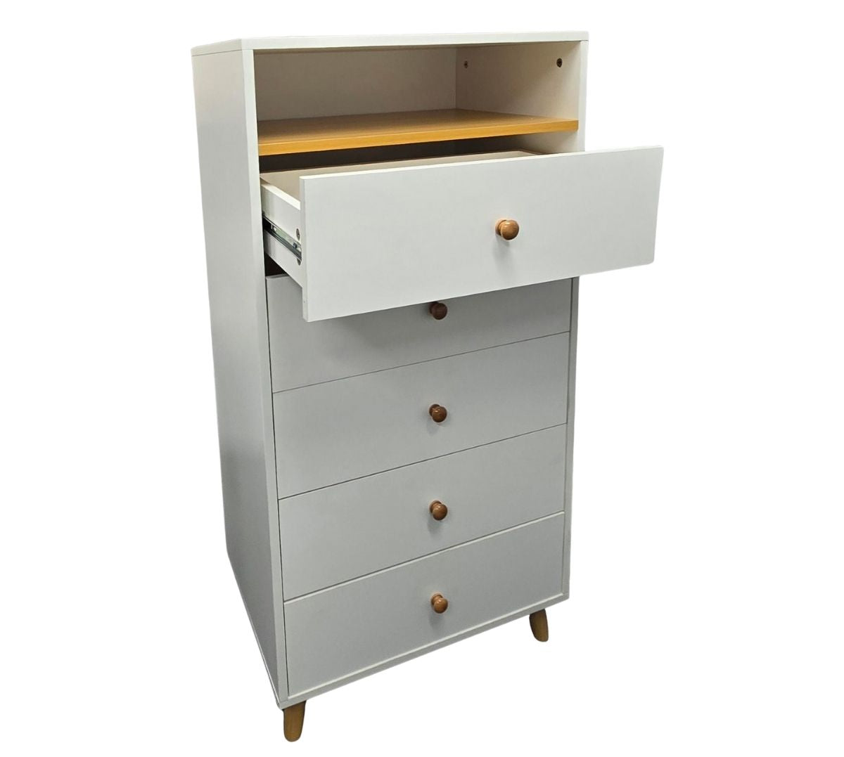 Kapai Blue Bell 5 Drawer Tallboy - Buy Kiwi Direct