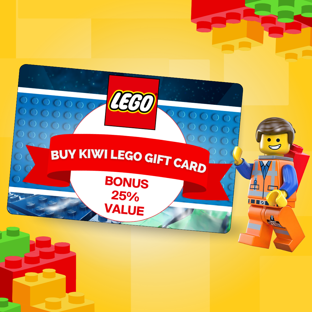 Buy Kiwi Lego Gift Card- Bonus 25% Extra Value on Lego Redemptions ...