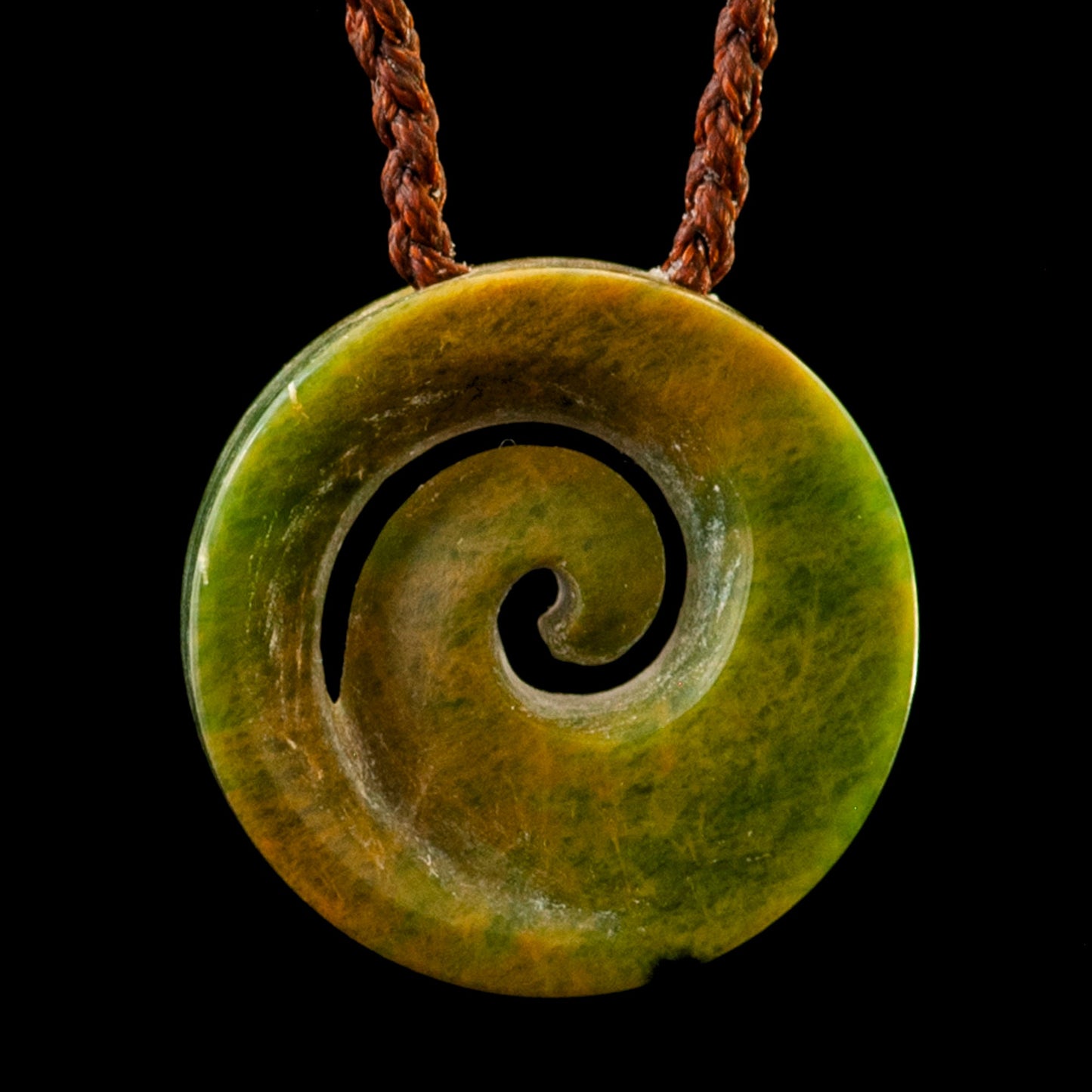 Batch of Jade Koru by Ernesto Ovalle (2 variants) Variant 2 Pendant ...