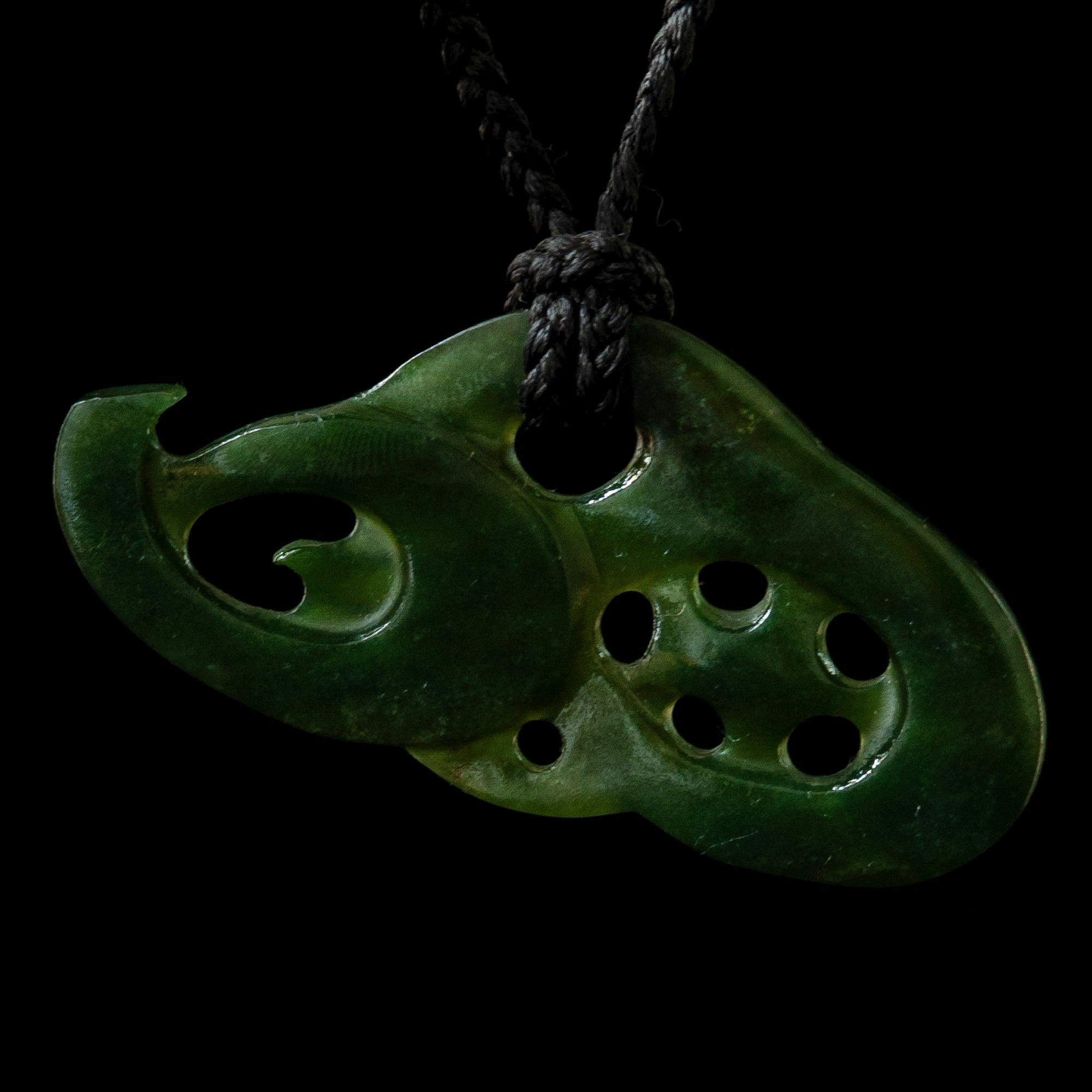 Freeform Jade Manaia, handcrafted pendant - Buy Kiwi Direct