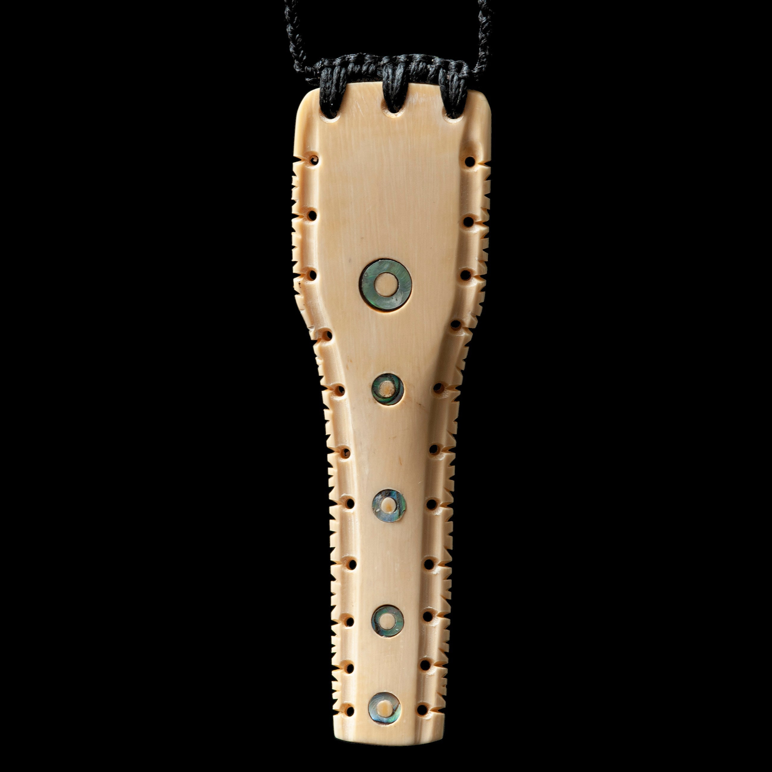 Mammoth bone Hei Toki by Alex Sands Pendant - Buy Kiwi Direct